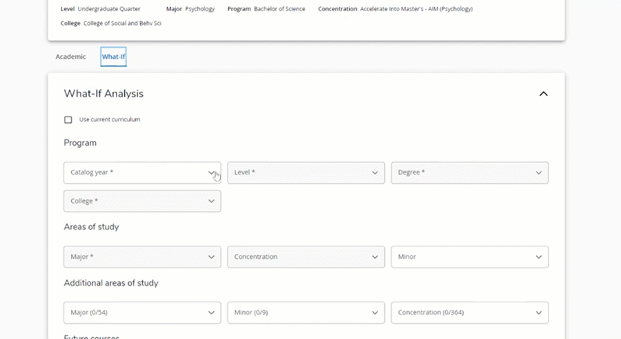 Walden | Degree Works | Program Progress Guide